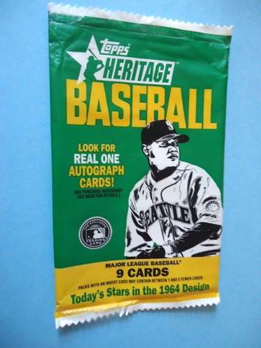 2013 Topps Heritage Baseball card wrapper - 1964 Design - MLB | eBay