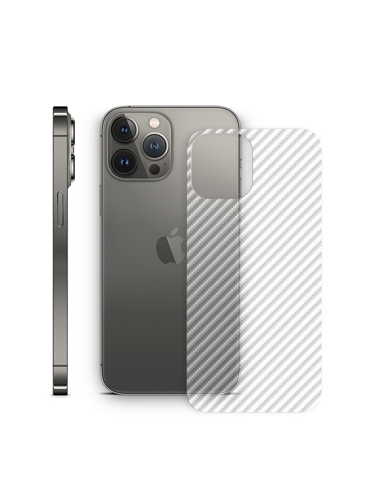 iPhone 13, 12 /Mini/Pro/Max Carbon Fiber Skin Back Protector Sticker ...