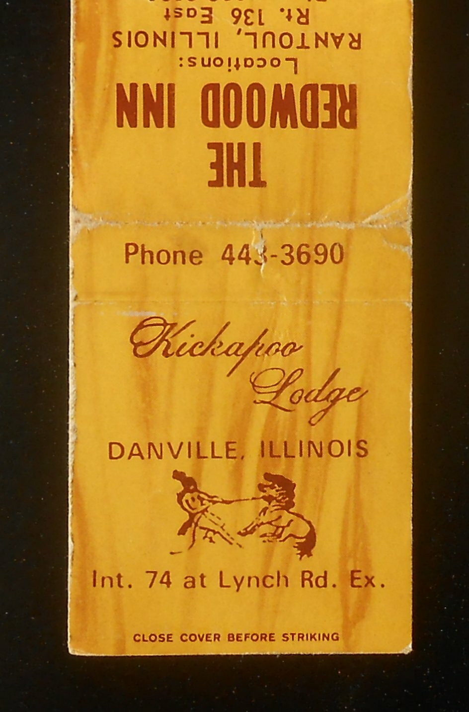 1970s Kickapoo Lodge The Redwood Inn Int. 74 Lynch Rantoul Kankakee ...