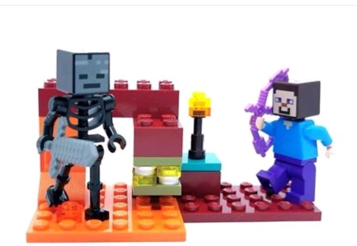 2021 LEGO Minecraft The Nether Duel #30331 37 pcs Building Set with 2 ...