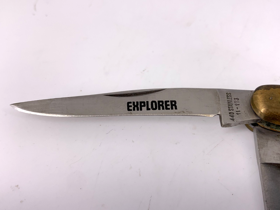 Explorer Edgemark Pocket Knife 11-173 44D Stainless Steel Japan | eBay