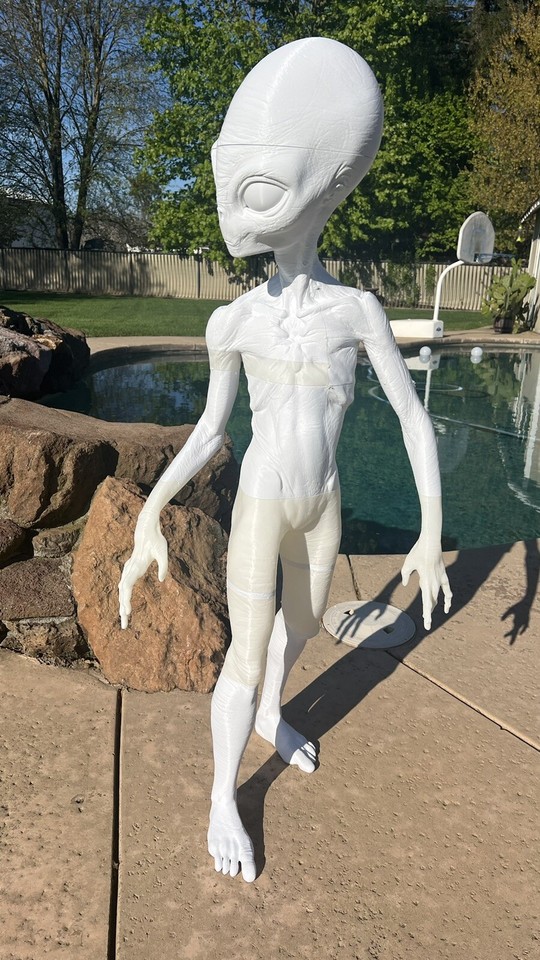 Grey Alien Life Size DIY Statue 4' Tall | eBay