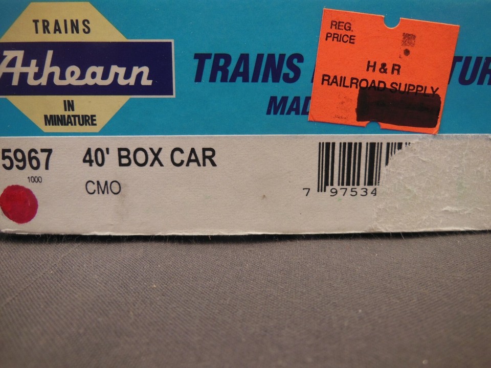 HO SCALE ATHEARN CStPM&O CMO 40' BOX CAR KIT | eBay