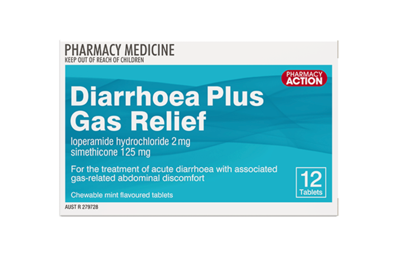DIARRHOEA PLUS GAS RELIEF - Pharmacy Action - Generic Gastro Stop ...
