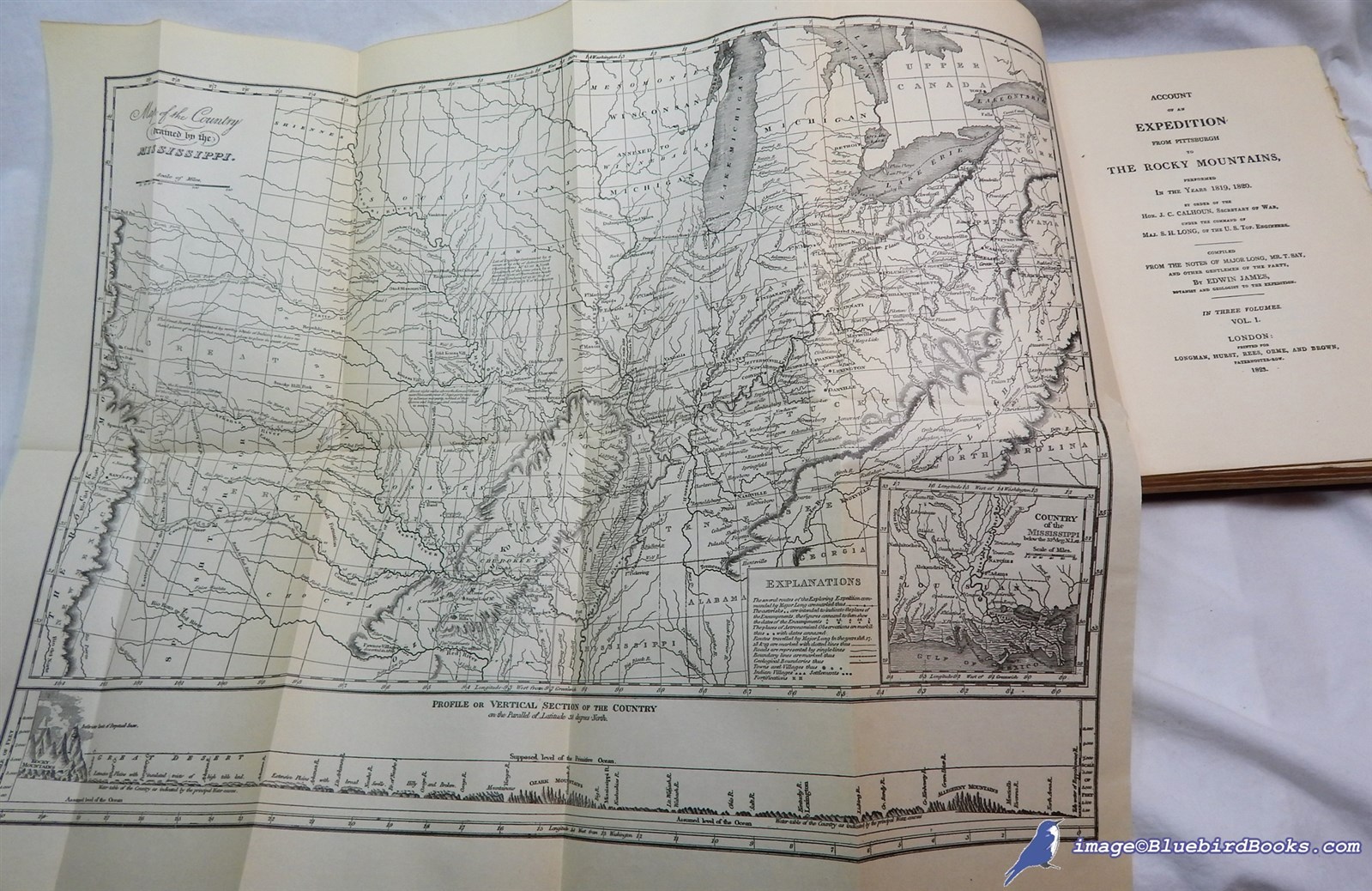 Account of Stephen H. LONG Expedition to the Rocky Mtns. THWAITES 4-V ...