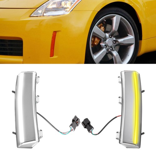 Front LED Light Daytime Running Light For Nissan 350Z w/ Turn Signal ...
