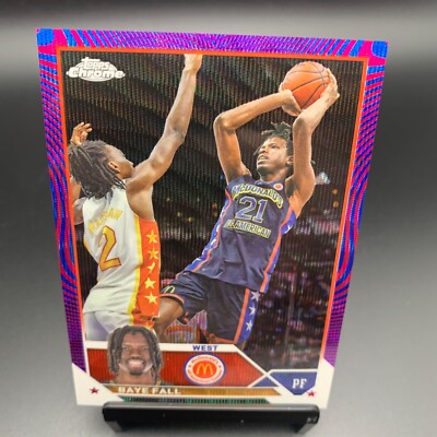 2023 Topps Chrome McDonalds #16 Baye Fall Blue Fuchsia /125 Arkansas ...