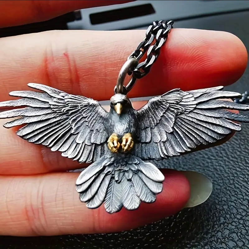 Majestic Eagle Jewelry Patriotic Flying Bird Pendant Necklace | eBay