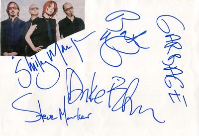 Garbage (band) Autographs | eBay