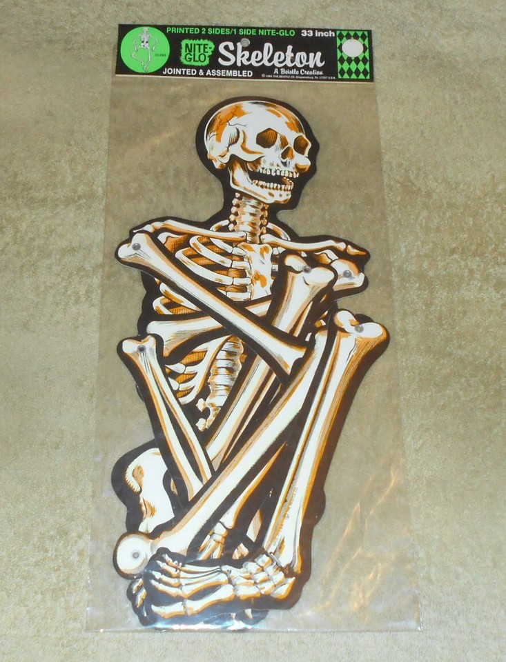 Vintage 70s/80s Beistle Halloween Decoration Lot NOS SEALED Skeleton ...