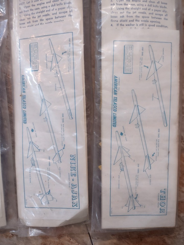 Vintage JETEX 50 MODEL ROCKET MISSILE MODEL AIRPLANE - lot of 5 | eBay