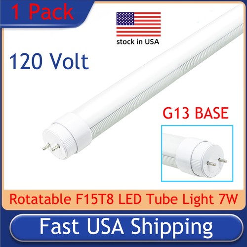 F15T8 LED Tube Light,7W 120V ,5500K Daylight White, 18 Inch,LED ...