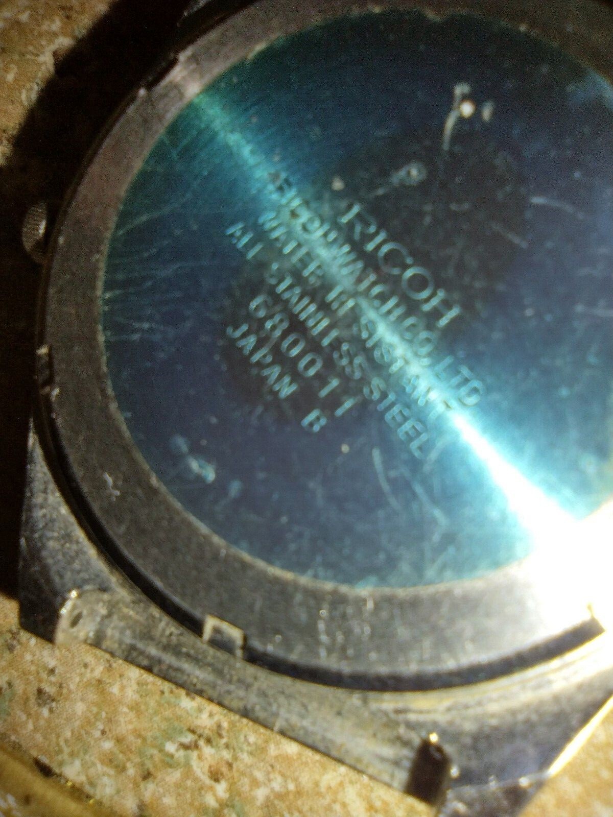 Vintage Ricoh Watch Day and date and English and German Steel case ...