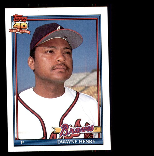 1991 Baseball Topps Dwayne Henry Atlanta Braves #567 | eBay