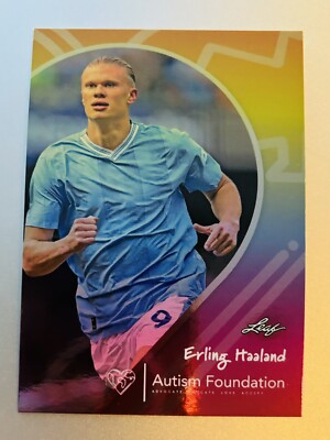 ERLING HAALAND SOCCER MLS 2023 Leaf Autism Foundation /1000 | eBay