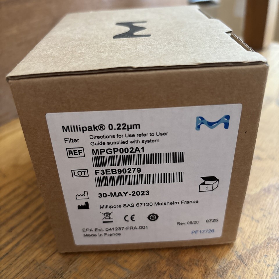 Brand new Millipore Milli-Q Millipak® 0.22 µm Filter MPGP002A1 MSRP: $307 | eBay
