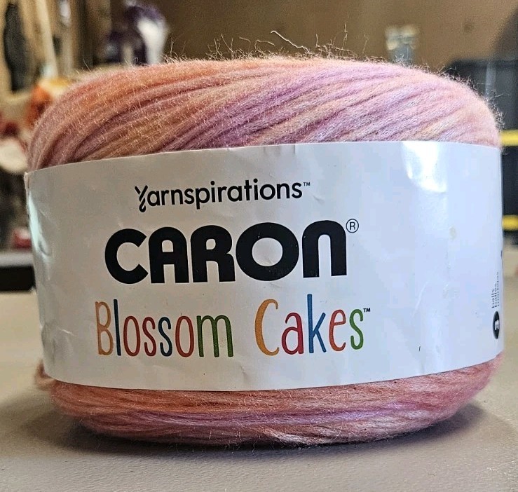 Yarnspirations Caron Blossom Cakes Yarn. New In The Color Of Azalea. | eBay