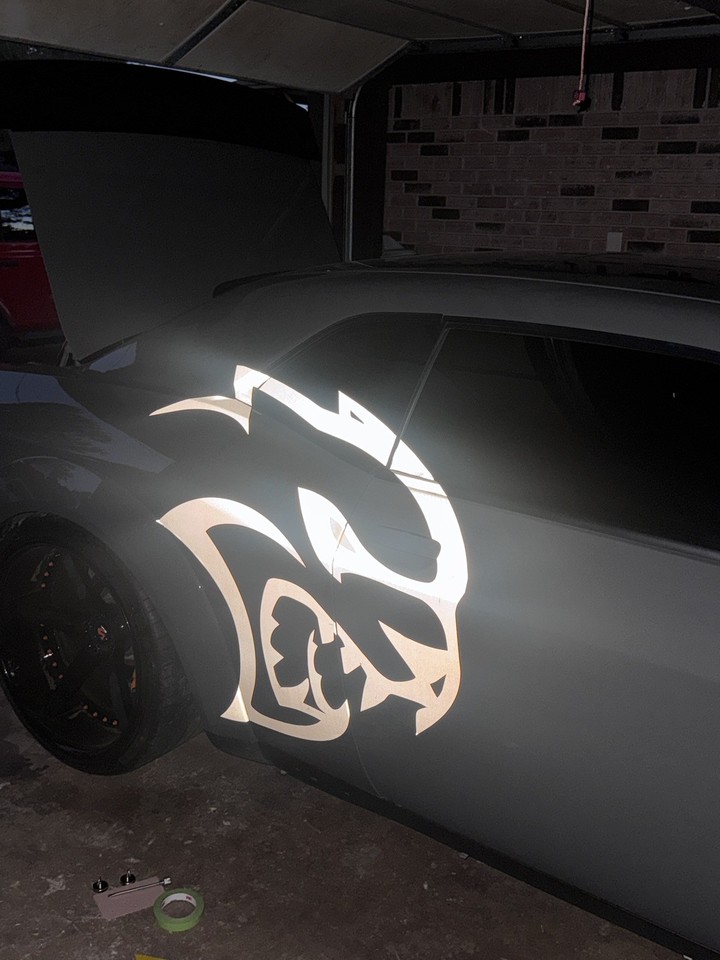 HELLCAT Decal vinyl HELL CAT FOR CHARGER/CHALLENGER ,REFLECTIVE decal ...