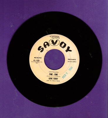 GENE TERRY FINE FINE ROCKABILLY BOPPER PROMO 45 RPM RECORD | eBay