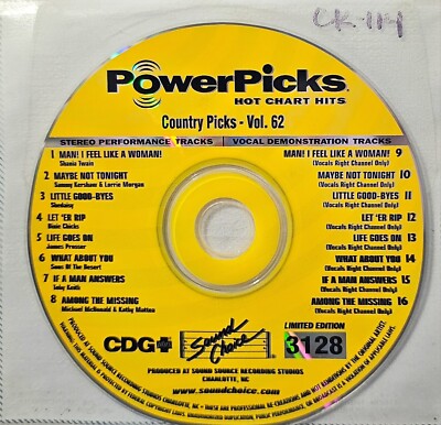 SC3128 POWER PICKS HITS SOUND CHOICE KARAOKE CDG HARD | eBay