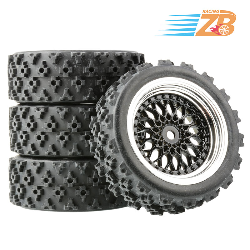 1/10 Rc Rally Car Wheels Tires Set for Hpi Rs4 Traxxas 4tec Kyosho ...