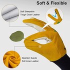 Cactus Gloves Soft Deerskin Women Gardening Glove Thorn Proof For Cacti ...
