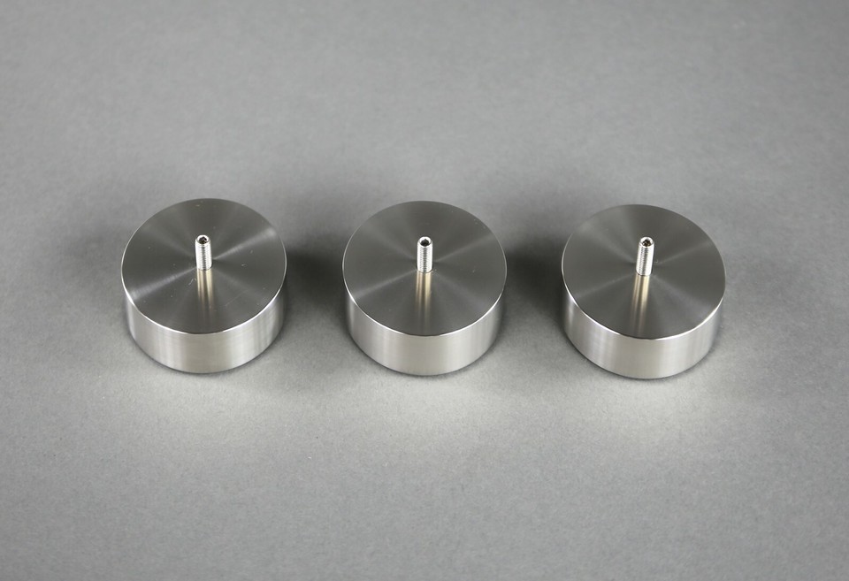 3 x Feet Stand Feet Device Feet Turntable Feet M6 Turntable Stainless ...