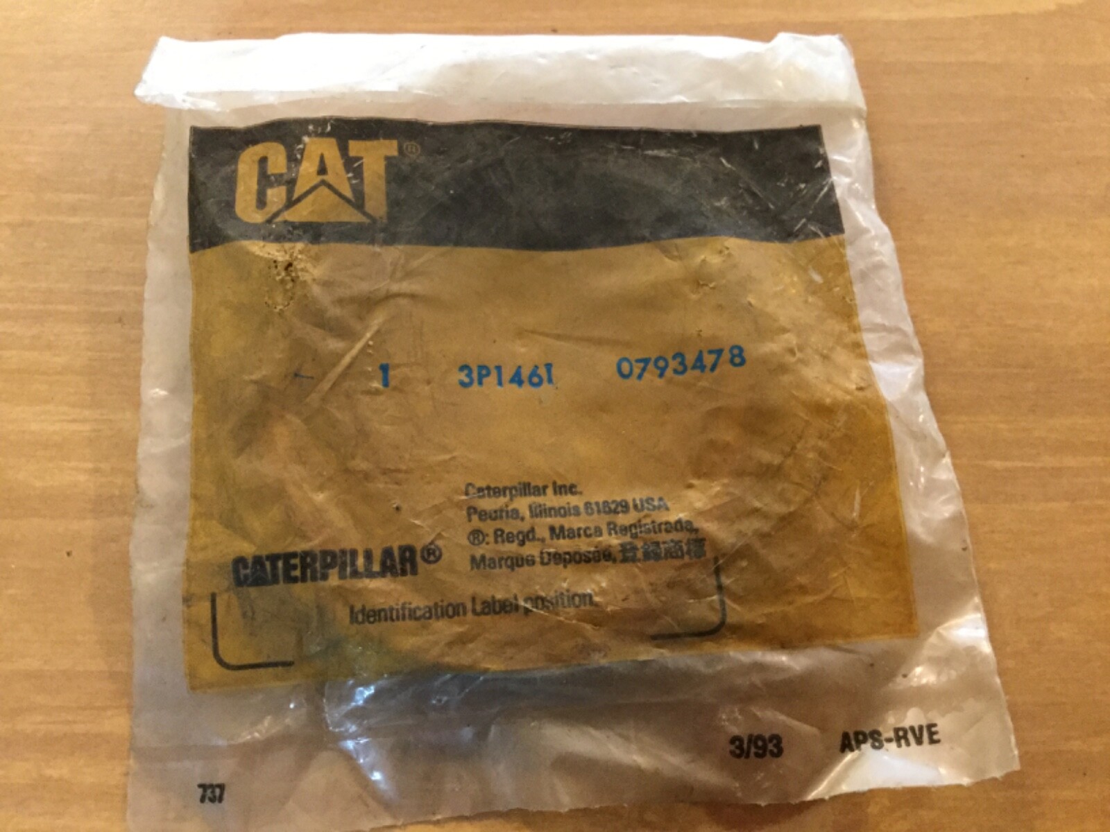 Four NOS Genuine OEM Caterpillar CAT 3P1461 Seals 3p-1461 for sale ...