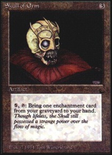 Heavy Play, English MTG Regular Skull of Orm The Dark Magic the ...
