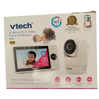 VTECH 5" SMART WI-FI 1080P PAN & TILT BABY MONITOR NIGHT VISION ...