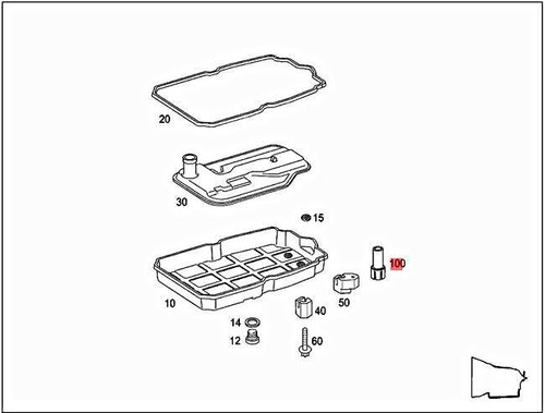 Genuine MERCEDES Overflow pipe 2222710097 | eBay