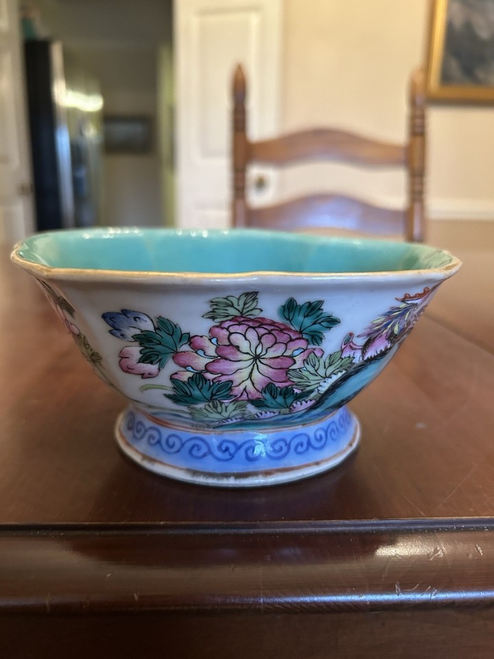 Antique Chinese China Famille Rose Bowl | eBay