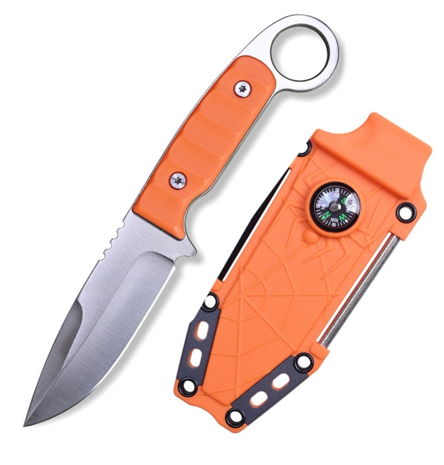 Small Fixed Blade Tactical Hunting Knife with Sheath,Fire Starter ...