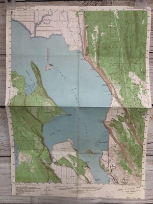 1957 Modoc Point Oregon Topographic Map 13.75 X 19.25” Reprint? 15 Min ...