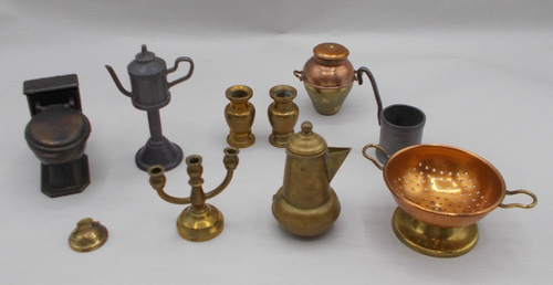 Vintage Brass & Copper Miniature Collectables Set of 8 | eBay