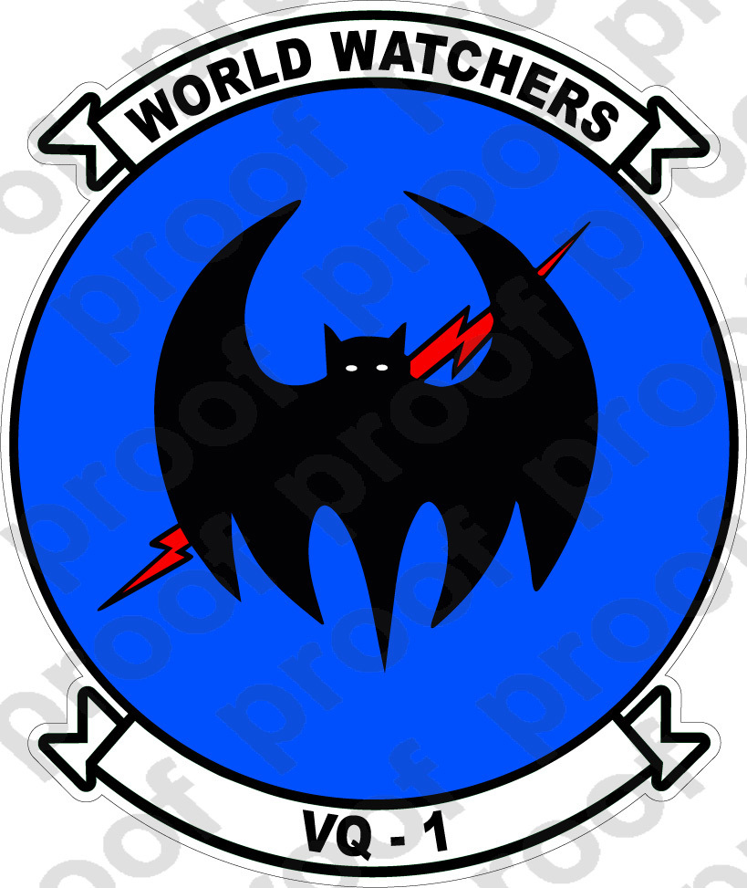 STICKER USN VQ 1 World Watchers RECON SQUADRON B | eBay