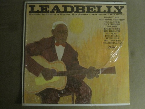 LEADBELLY HUDDIE LEDBETTER'S BEST...HIS GUITAR VOICE LP '62 CAPITOL VG+ ...