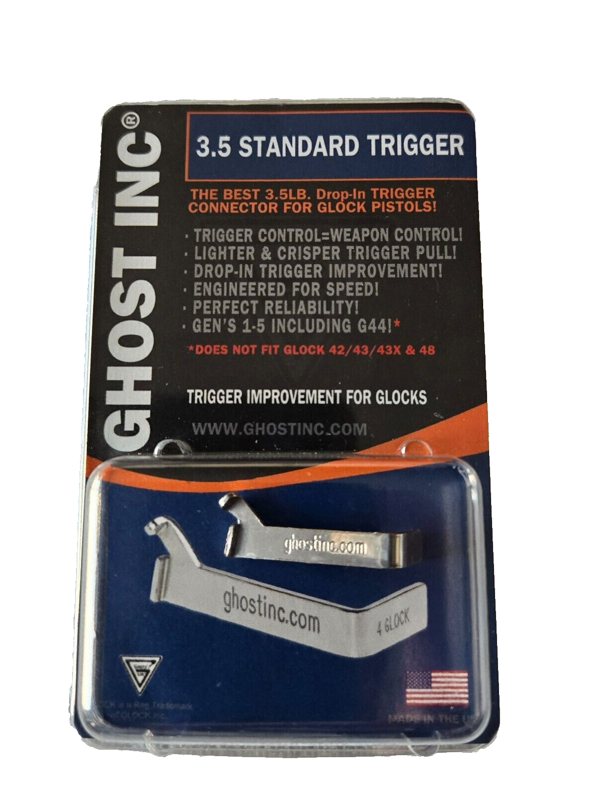 Ghost 3.5lb trigger Connector for Glock 17 19 20 21 22 23 24 26 27 29 ...