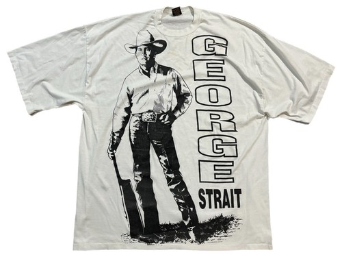 Vtg George Strait Bud Light Shirt Promotional White 3XL XXXL Large ...
