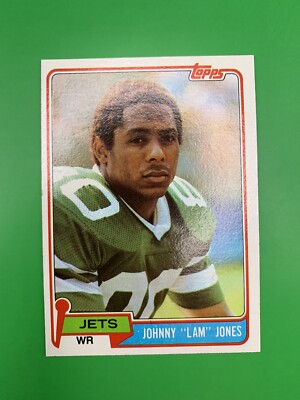 1981 Topps Johnny "Lam" Jones RC New York Jets #16 | eBay
