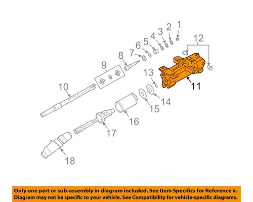 GM OEM 00-07 CTS Steering Column Shaft Internal Components-Jacket ...
