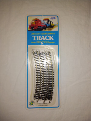Bachmann N Gauge Track 44607 9-3/4" Radius Curved Track 6 pcs New | eBay