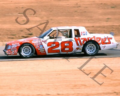 BOBBY ALLISON #28 HARDEES ON TRACK 1981 AT RIVERSIDE 8X10 GLOSSY PHOTO ...
