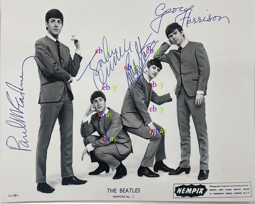 The Beatles Autographed signed 8x10 Photo Reprint | eBay