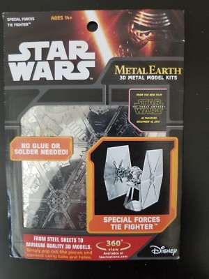 Fascinations STAR WARS Metal Earth Kit SPECIAL FORCES TIE FIGHTER - NEW ...