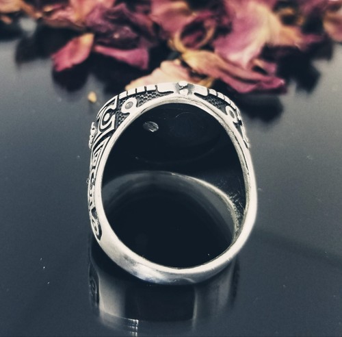 Liberty 1937 Eagle 925 Sterling Silver Gothic Bikers Coin Men's Ring | eBay