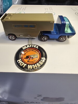 Hot Wheels Redline 1970 HEAVYWEIGHTS MOVING VAN BLUE NR-MT BEAUTY! | eBay