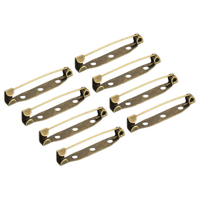 150Pcs Safety Bar Pins 35mm Brooch Clasp Pin Backs for ID Badges ...