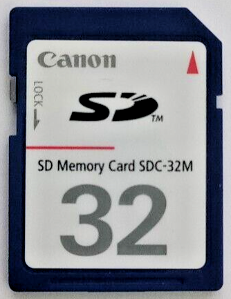 GENUINE Canon 32MB 32 MB SD Memory Card Clean | eBay