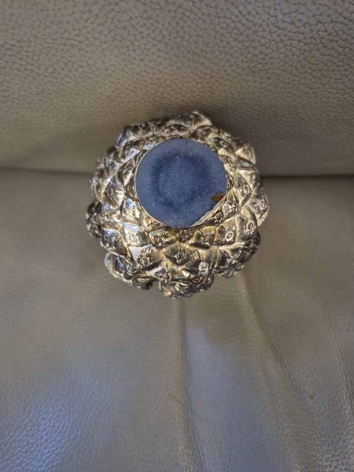 Vintage Godinger Silver Art Co, Ltd Metal Pine Cone Taper Candle Holder ...